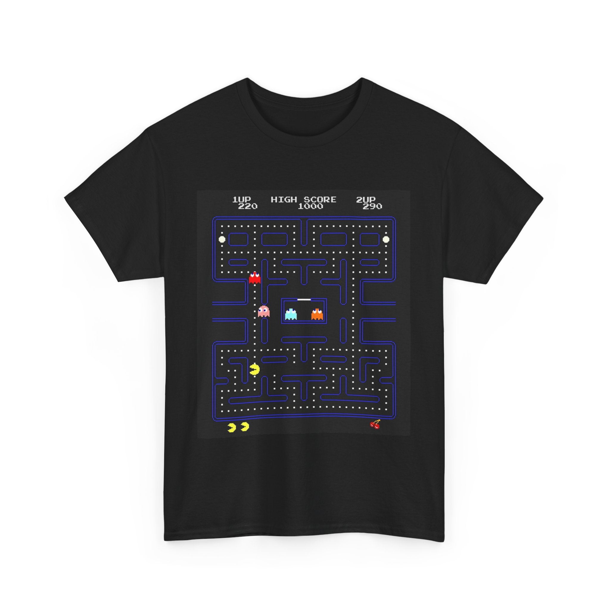 Pac-Man Screen Tee – Classic 80s Arcade Game Scene – commodore4ever