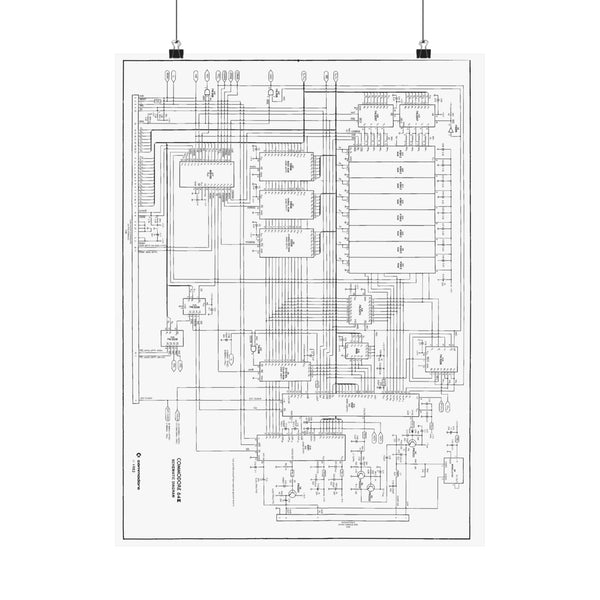 Commodore 64 Schematic Poster – The Blueprint of a Legend – commodore4ever