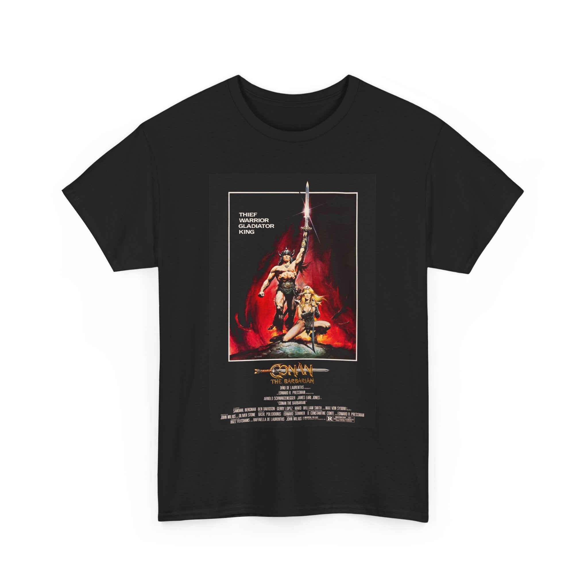Conan the Barbarian Movie Poster Tee – Epic 80s Fantasy Classic ...
