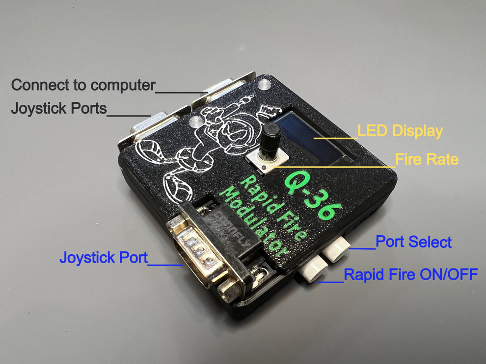 Q36 Rapid Fire Modulator - Commodore 64 Port Switcher Rapid Fire – commodore4ever